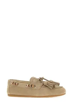 Miu Miu Sand Suede Loafers
