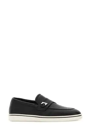 FERRAGAMO Leather Tancredi Loafers