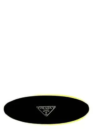 Prada Fabric Hair Clip - Black