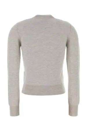 A.p.c. Melange Grey Wool Blend Rosa Cardigan