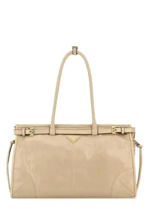 Prada Prada Women Light Pink Leather Shoulder Bag Pink