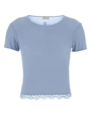 Magda Butrym Cupro T-shirt - Blue