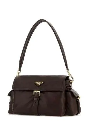 Prada Dark Nappa Leather Explore Shoulder Bag