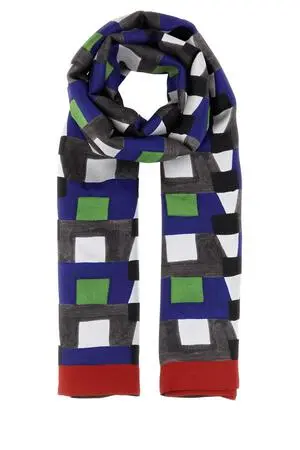 Miu Miu Printed Silk Foulard - Multicolor