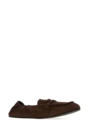 Miu Miu Suede Loafers - Brown