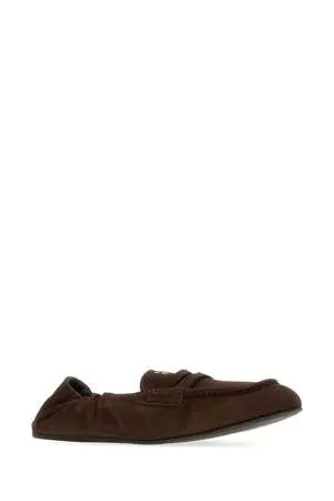 Miu Miu Suede Loafers - Brown