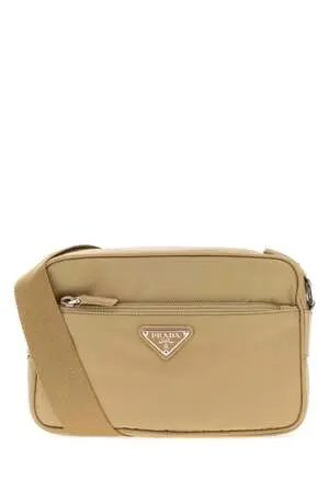 Prada Beige Re-nylon Crossbody Bag - Brown