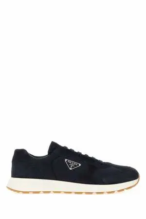 Prada PRADA Re-Nylon And Suede Sneakers Blue