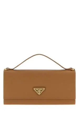 Prada Camel Leather Wallet - Brown