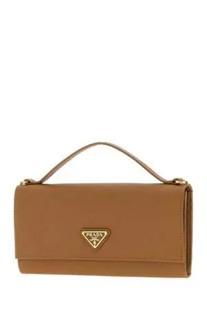 Prada Camel Leather Wallet - Brown