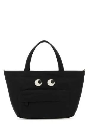 ANYA HINDMARCH Nylon Mini Eyes Handbag - Black