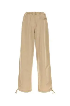 FERRAGAMO Beige Cotton Blend Pant