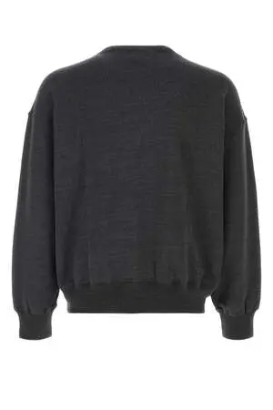 A BATHING APE Graphite Cotton Oversize Sweatshirt - Gray
