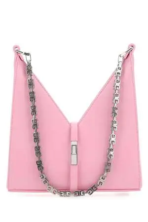 Givenchy Leather Mini Cut Out Shoulder Bag - Pink