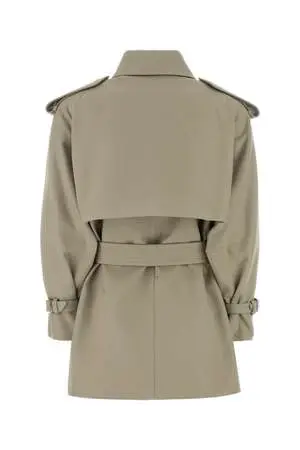 Max Mara Cotton Trench Coat - Gray