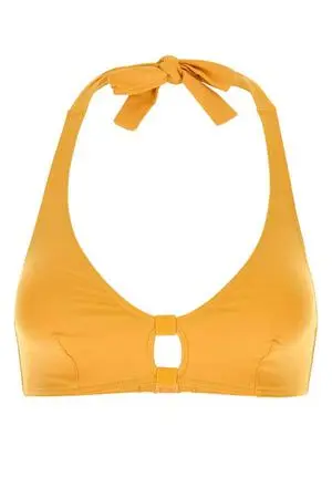 ERES Stretch Nylon Float Bikini Top - Yellow