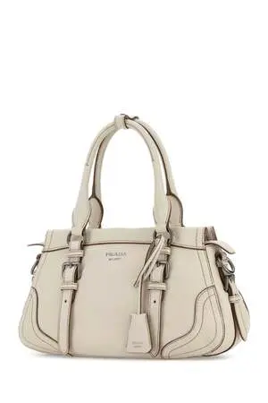 Prada Ivory Leather Large Handbag