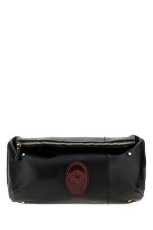 Versace Nappa Leather Lou Belt Bag - Black