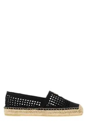 Prada Crochet Espadrilles - Black
