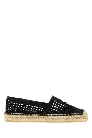 Prada Crochet Espadrilles - Black