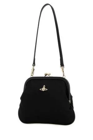 VIVIENNE WESTWOOD Fabric Shoulder Bag - Black