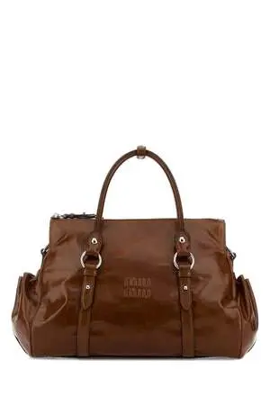 Miu Miu Leather Handbag - Brown