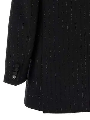 Max Mara Appia Wool Sail Sequined Blazer