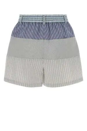 Moschino Embroidered Poplin Shorts