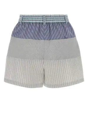 Moschino Embroidered Poplin Shorts - Multicolor