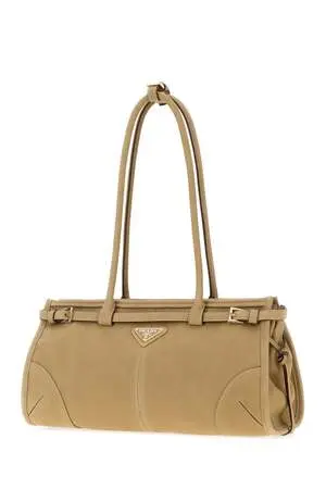 Prada Nabuk Bonnie Shoulder Bag - Brown