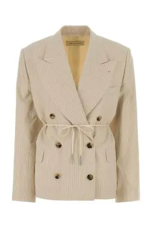 Dries Van Noten Embroidered Cotton Blend Blazer - Multicolor
