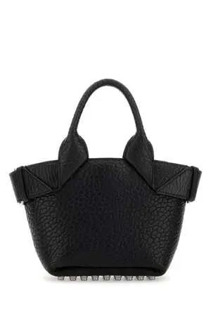 Alexander Wang Bale Leather Rhett Handbag - Black
