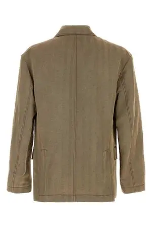 FERRAGAMO Embroidered Linen Blend Blazer