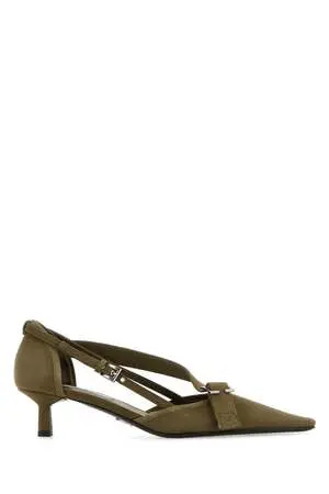 Prada Army Canvas Pumps - Green