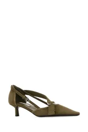 Prada Army Canvas Pumps - Green