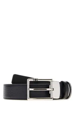 Montblanc Midnight Leather Reversible Belt - Blue
