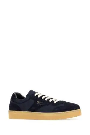 Prada Midnight Suede E Re-nylon Sneakers
