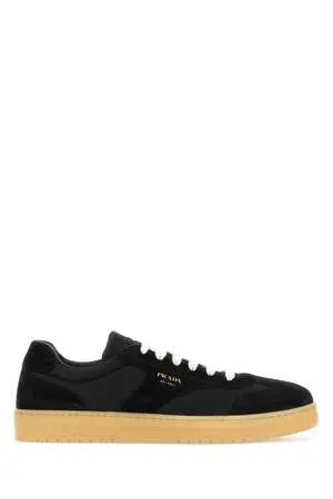 Prada Suede E Re-nylon Sneakers - Black