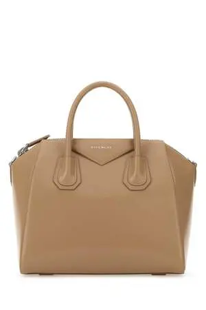 Givenchy Beige Leather Small Antigona Handbag - Brown