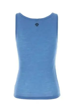 Versace Cerulean Wool Tank Top