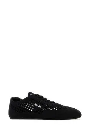 Prada Crochet Sneakers - Black