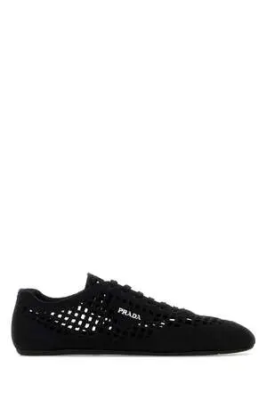 Prada Crochet Sneakers - Black