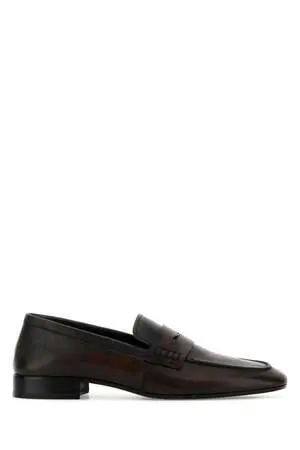 Dries Van Noten Dark Leather Loafers