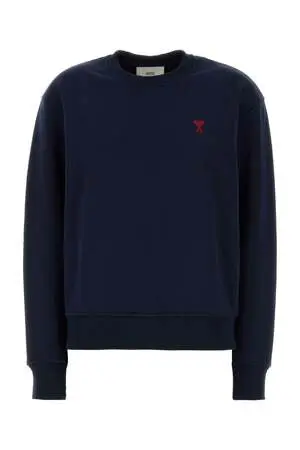 AMI Paris Midnight Stretch Cotton Sweatshirt - Blue