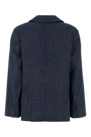 Max Mara S Stretch Denim Nero Blazer