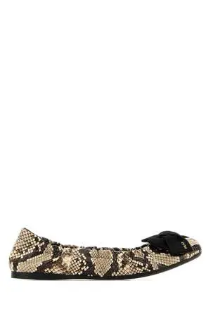 Prada Printed Leather Ballerinas - Multicolor