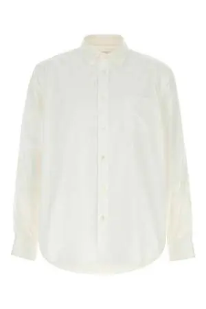 Sacai Poplin And Oxford Shirt - White