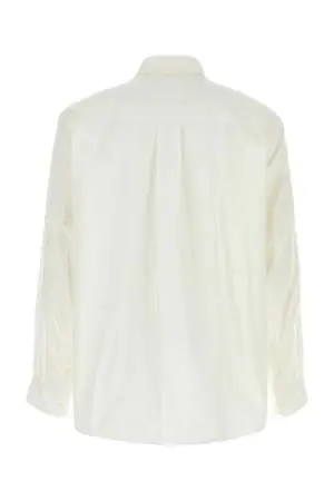 Sacai Poplin And Oxford Shirt - White