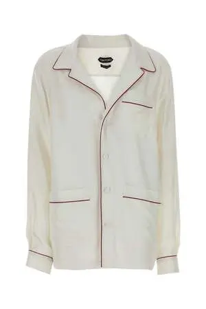 TOM FORD Silk Pajama Top - White
