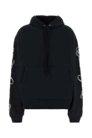 Balenciaga Slate Cotton Oversize Sweatshirt - Black